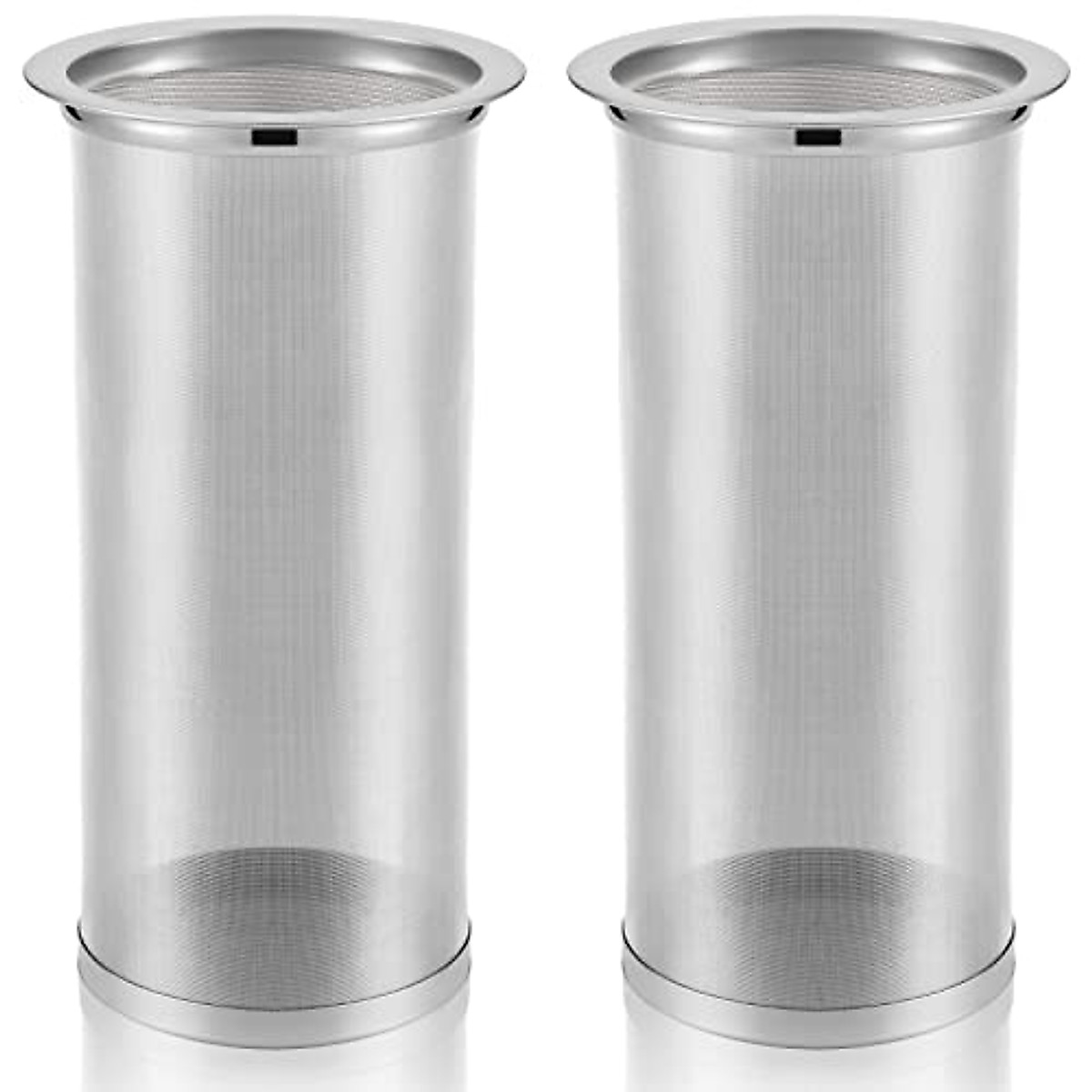 2 Pcs Cold Brew Coffee Filter 2 Quart Coffee Tea Infuser Stainless Steel Mesh Filter Mason Canning Jar Coffee Filter Reusable Mesh Coffee Filter for Wide Mouth Mason Canning Jar and Iced Tea Maker
