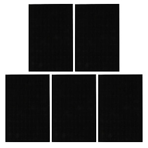 Foam Insert Display Trays 5pcs Jewelry Insert Pad Sponge Jewelry Box Inserts Jewelry Showcase Trays Jewelry Ring Earring Mat Box for Jewelry Display Organizer Black