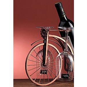 Aomesinc Carriage Wine Bottle Holder, Single Wine Bottle Holder, Wine Racks Countertop, Liquor Rack, Decorative Wine Bottle Rack for Table, Kitchen (Style B)