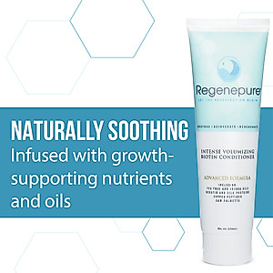Regenepure, Intense Volumizing Biotin Conditioner, Moisturizing Support for Healthy Hair and Scalp, 8 oz