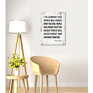 Maya Angelou Motivational Quotes Wall Art for bedroom Iconic Black Women History Inspirational Wall Decor african american wall art for living room aesthetic wall art retro farmhouse artwork positive Canvas Print framed nice gifts (Upgraded Version)