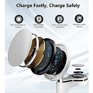 Wireless Charging Station for Multiple Devices Apple, 3 in 1 Wireless Charger Stand Mage-Safe Charger Charging Dock for iPhone 14 13 12 Series iWatch AirPods