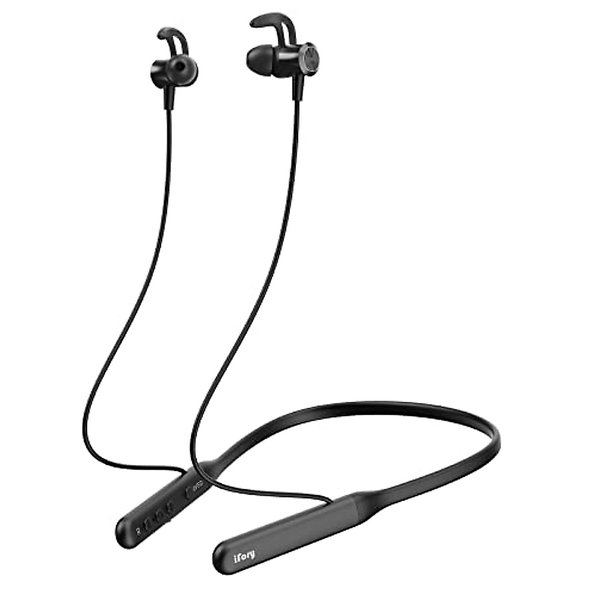 iFory Bluetooth Neckband Headphones, Wireless Bluetooth 5.3 Magnetic Earphones with HiFi Headsets, Sports Waterproof Earphones with Durability, Noise Cancelling with Mic for Gym Workout 18h Playtime