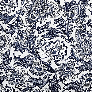 Vera Bradley Women's Cotton Coasters Set of 4, Java Navy & White - Recycled Cotton, One Size