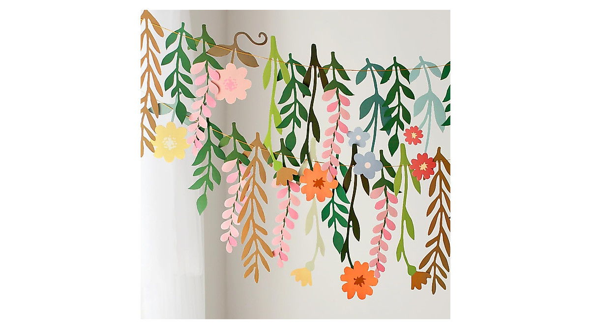 Colorful Wildflower Garland for Party Decorations