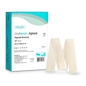 MedVance TM Alginate – Calcium Alginate Dressing (4x12 Inch) Pack 10