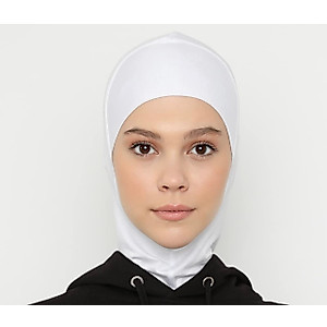 ISLAMIC, Muslim, Hijab, Ninja, INSTANT TURBAN COTTON LIGHT WEIGHT SLIP ON CAP (CREAM)