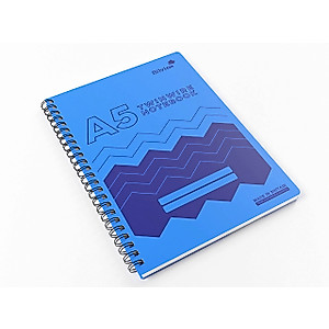 Silvine A5 Wirebound Notebook with 160 Lined Pages and Durable polyprop Covers. [Assorted Pack of 10],POLYA5AC