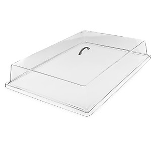 CFS SC2507 Acrylic Pastry Tray Cover, 24.37" Length x 16.62" Width x 4" Height, Clear