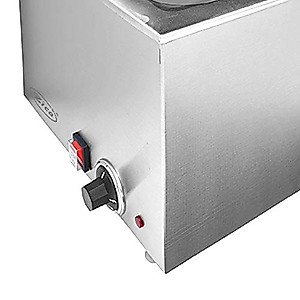 Zica ZCK165A Commercial Stainless Steel Electrical Bain Marie Buffet Food Warmer Steam Table for Catering and Restaurants