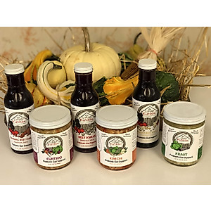 Kimchi-Organic cabbage, organic daikon radish, organic carrots, organic ginger/garlic and gochugaru (16oz./4per)