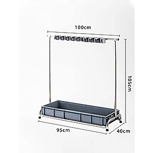 MBETA Mop Hook Removable Broom mop Rack Floor Type mop Rack Storage Device Stainless Steel mop Stand mop Rack