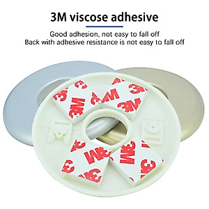 Mago Family Magic Wall Split Flange for 22mm/0.87" Dia Water Pipe, Escutcheon Plate ABS Round Self-Adhesive Plumbing Cover Plates, Water Faucet Decoration Escutcheon Pipe Collar Golden, 1 Piece