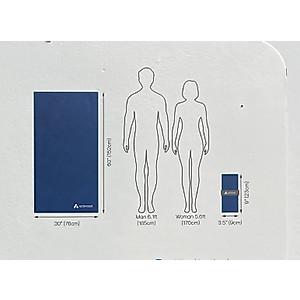 ActivCool Oversized Microfiber Towel (2 Pack), Blue, Grey