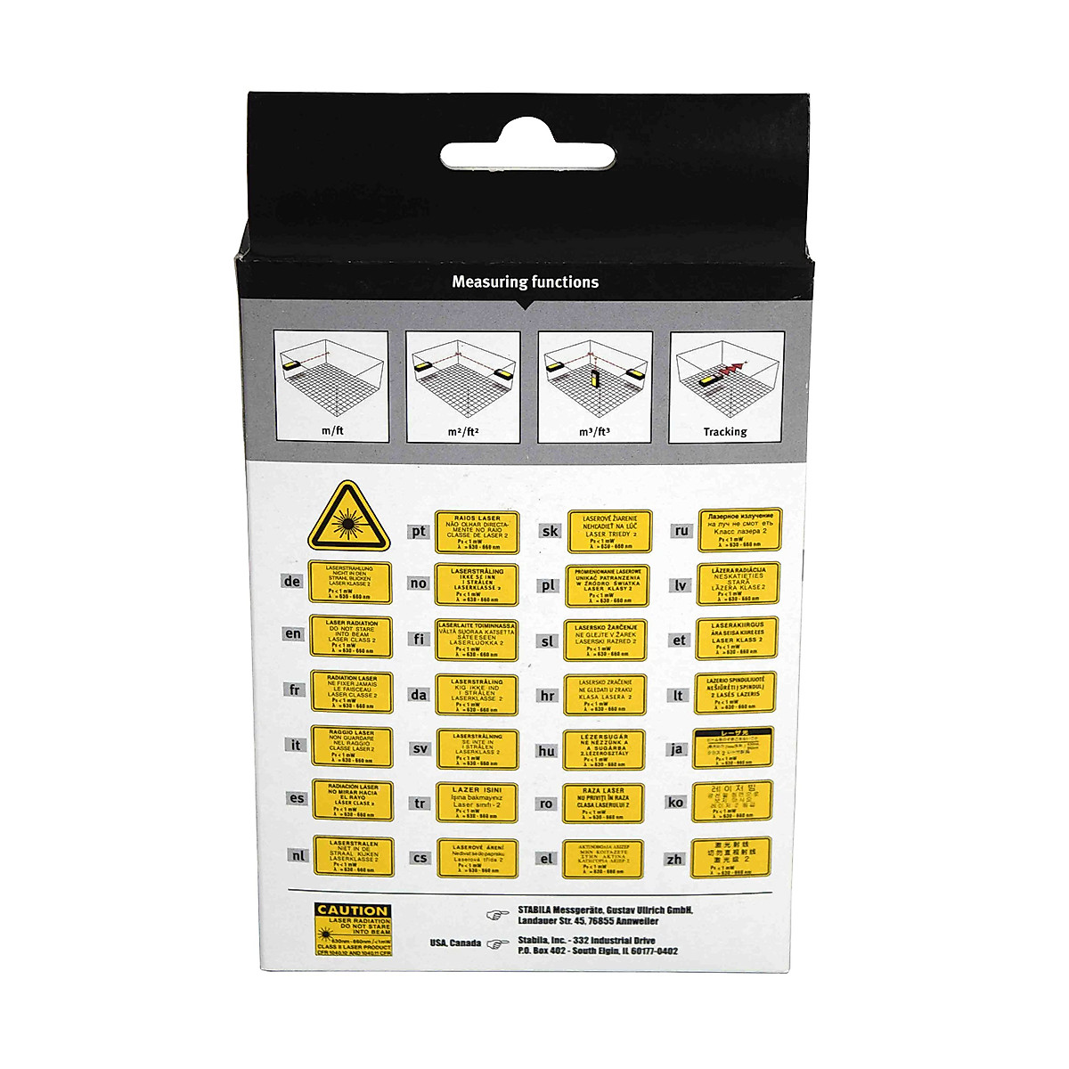 STABILA Stabila LD220 100ft. Laser Distance Measuring Tool (30m Range)