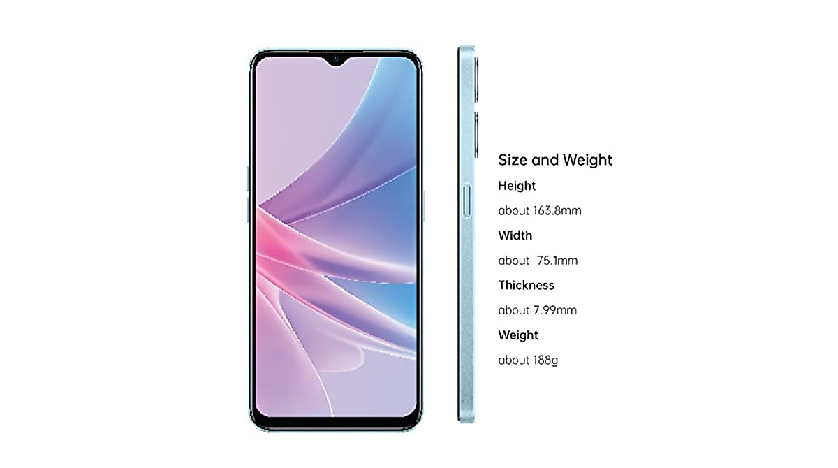 Oppo A78 - Unlocked 5G Smartphone, Glowing Blue