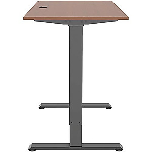 Lorell Height-Adjustable 2-Motor Desk, Brown