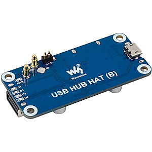 BFab USB HUB HAT (B) for Raspberry Pi 4B/3B+/3A+/2B/Zero/Zero W/Zero WH,with 4X USB 2.0 Ports patible with USB 2.0 / 1.1