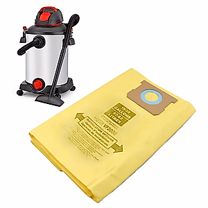 kingsea 90673 Vacuum Bags Dust Collection Bag Compatible with Shop Vac 15-22 Gallon Vacuum Bags Type J - 90673, Type G - 9066300, VF2008, Part# 90663 90673 9066300 9067300 VF2008, 5Pack