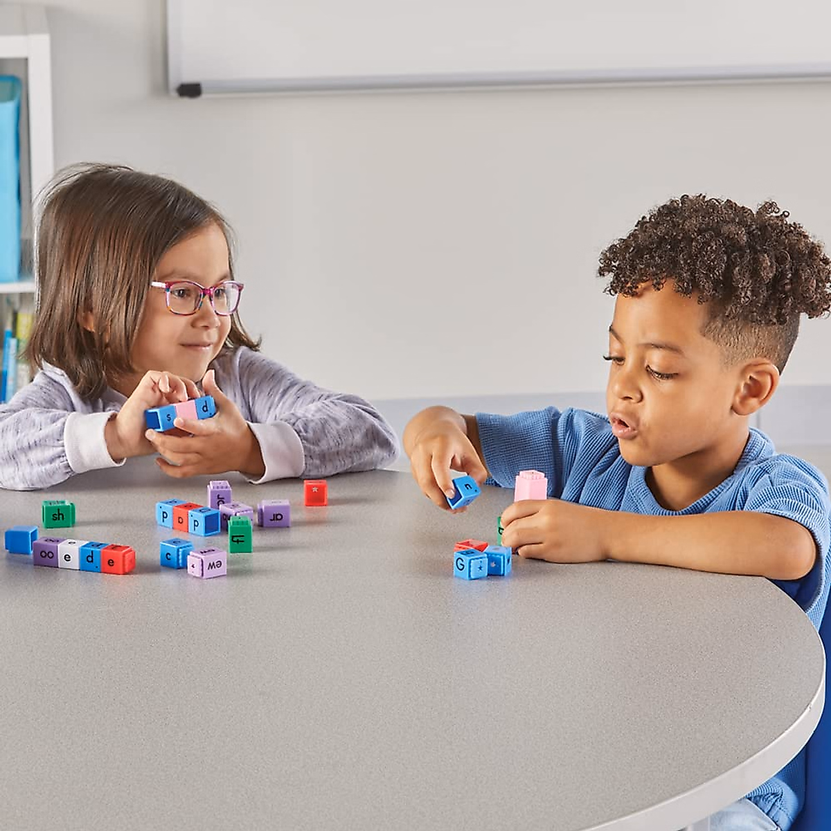 hand2mind Reading Rods Building Sight Words, Word Building Activities, Letter Blocks, Sight Words Kindergarten, CVC Words Spelling Toys, Reading Tools for Kids, Science of Reading Manipulatives