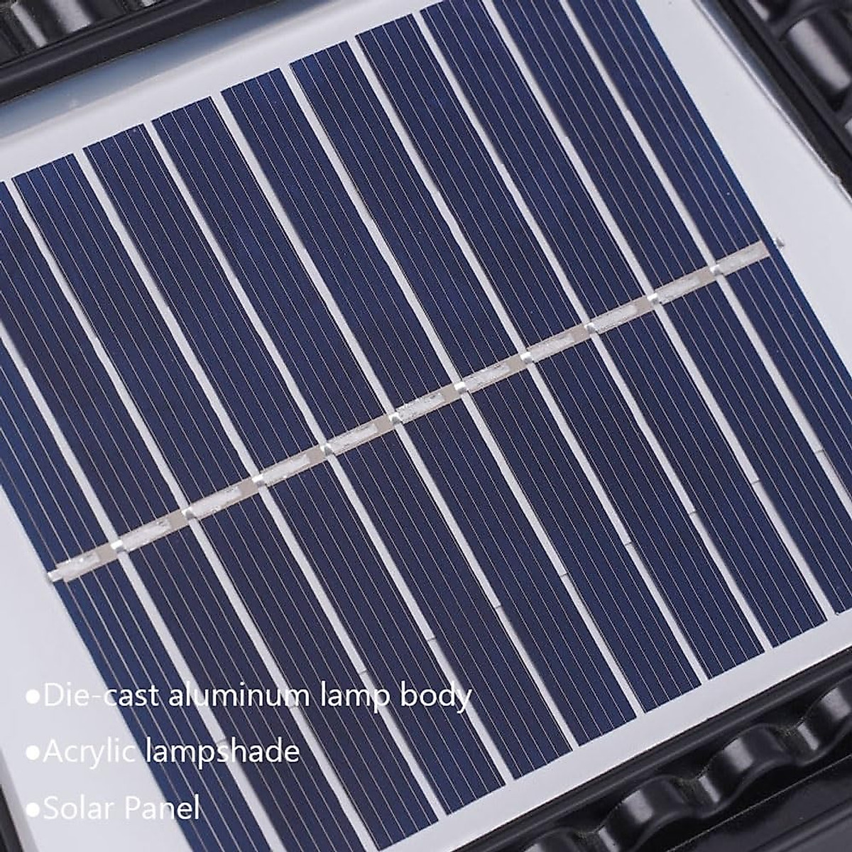 MODEBHD Courtyard Door Bollard Pillar Lamp, Dusk to Dawn Auto On/Off Solar Powered Post Lights, Waterproof IP65 Outdoor Post Light, Decoration Parks Community Lawn Post Lantern, Post Lamp