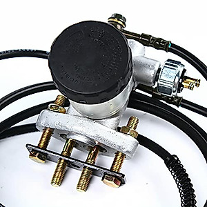 Futchoy Go Kart Brake Master Cylinder Hydraulic Brake Kit Hydraulic Brake Master Cylinder Kit Suitable for Hammer Head and Trail-Master Go Karts Other Chinese 150cc Go Kart