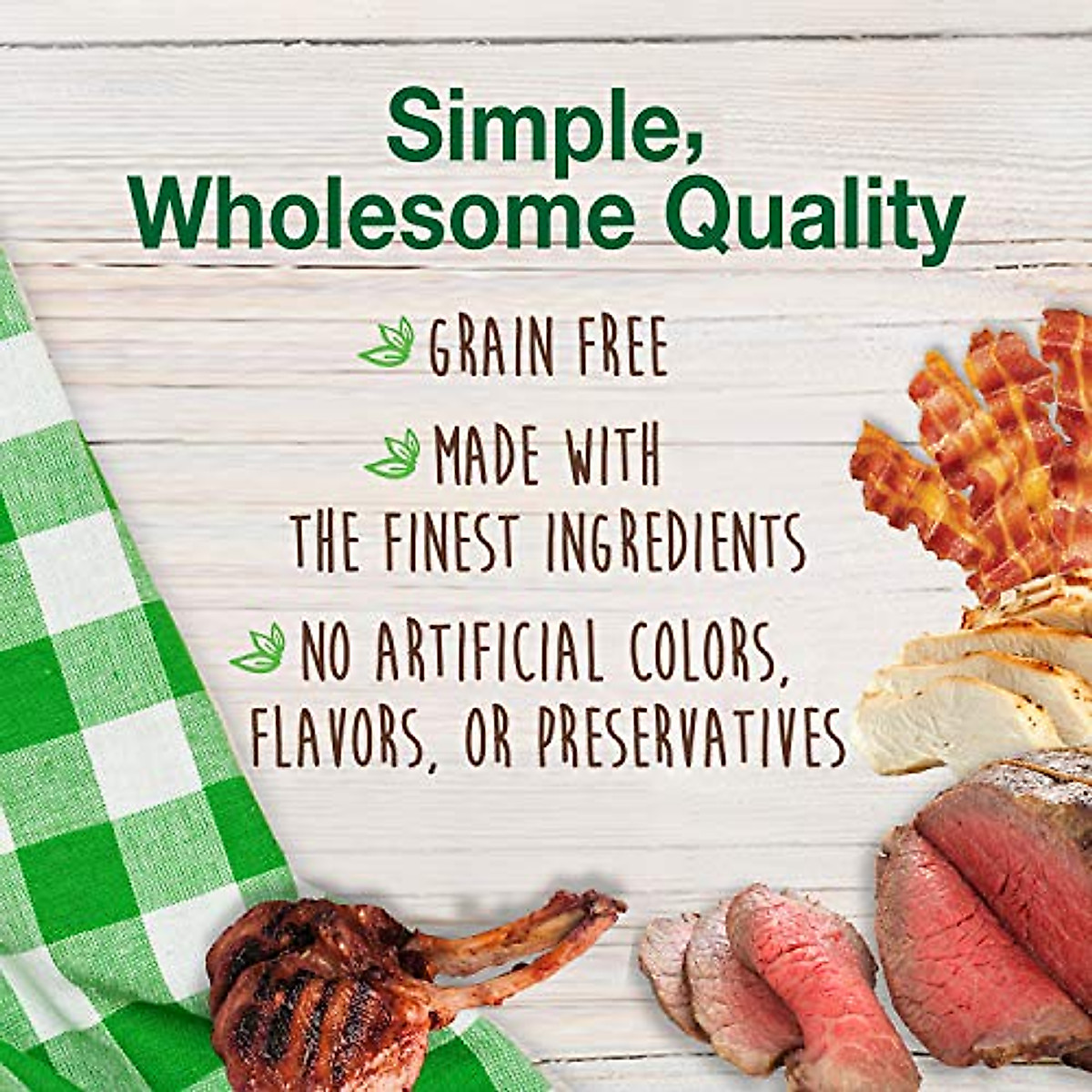 Nylabone Healthy Edibles Farm Friends Grain Free Dog Treats Beef, Chicken, Bacon, & Lamb Large/Giant (2 Count)