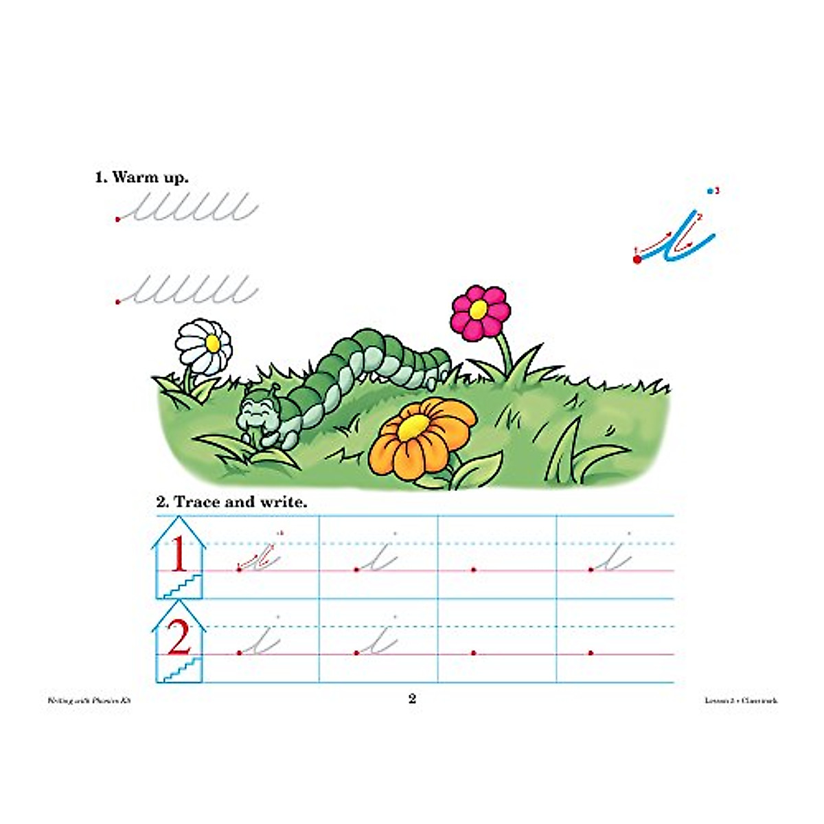 Writing With Phonics K5 Cursive - Abeka 5 Year Old Kindergarten Cursive Phonics Penmanship Student Work Book