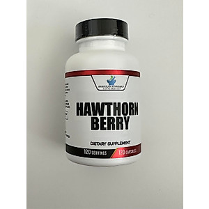 American Standard Supplements Hawthorn Berry, Made with Organic Hawthorn Berry Extract - Vegan, Gluten Free, Non-GMO, 120 Capsules, 120 Servings