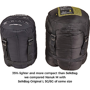 Hygger Nanuk Caviar Black M – Original Sleeping Bag with Arms and Legs, 3M Thinsulate filling makes it warm, lightweight & small in pack size