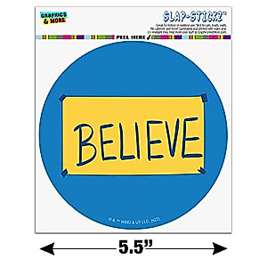 Ted Lasso Believe Automotive Car Window Locker Circle Bumper Sticker