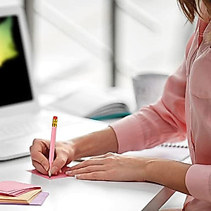 24 Pieces Small Pencils Half Pencils Golf Pencils with Eraser Easy to Hold Graphite HB Pencils for Baby Shower Bridal Shower Wedding Golf School Office (Pink)