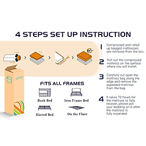 Hohamn Queen Mattress,12 Inch Hybrid Mattresses with Individual Pocket Springs & CertiPUR-US High Density Foam Mattress in a Box High Permeability Skin-Friendly,Medium Firm Queen Size Mattress