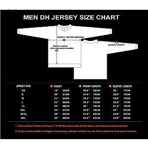 JPOJPO Men's Cycling Jersey MTB T Shirt Long Sleeve Mountain Bike Motorcycle Bicycle Clothes Anti-UV L Black