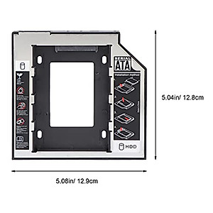 SOLUSTRE Braces Hard Ssd Laptop Accessories Disk .mm Holder Practical Machine Bay -state Case Drive Hdd Inches Tray Bracket Enclosure Kickstand