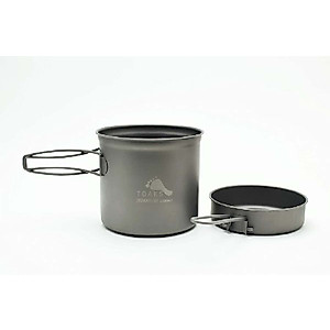 Toks Pot Frying Pan, 2-Way Specifications, Titanium Pot + Pan CKW-1100 13853