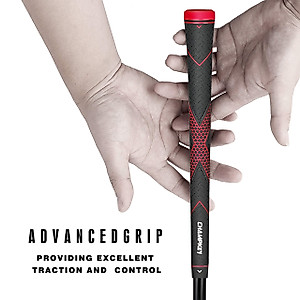 CHAMPKEY Golf Swing Trainer - Tempo & Flexibility Training Aids Warm-Up Stick Ideal for Golf Indoor & Outdoor Practice (Red, 48 Inches)