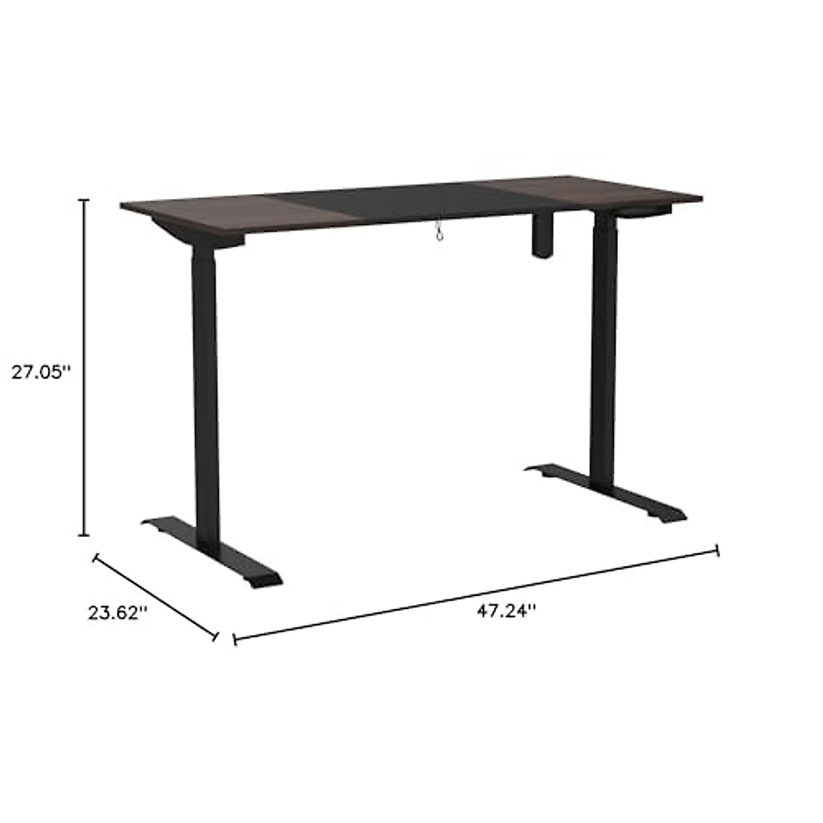 CuHome Electric Standing Desk 48 x 24 Inch Height Adjustable Stand Up Desk for Home and Office, Sit Stand Desk Computer Workstation with Splice Board