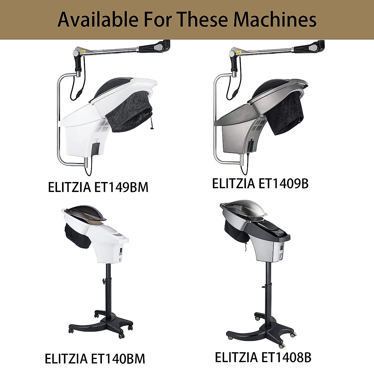 Cotton Hood for Elitzia ET1408D Hair Steamer - Spare Part Heating Cap for Deep Conditioning, Steam Treatments, Oil-Free Hair Masks, and Soft Hair Care