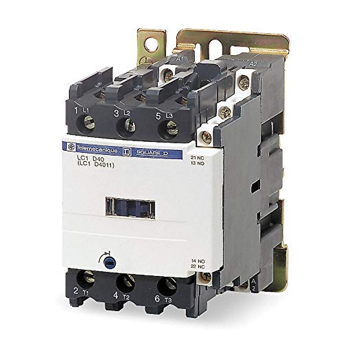 Schneider Electric 480VAC IEC Magnetic Contactor; No. of Poles 3, Reversing: No, 40 Full Load Amps-Inductive