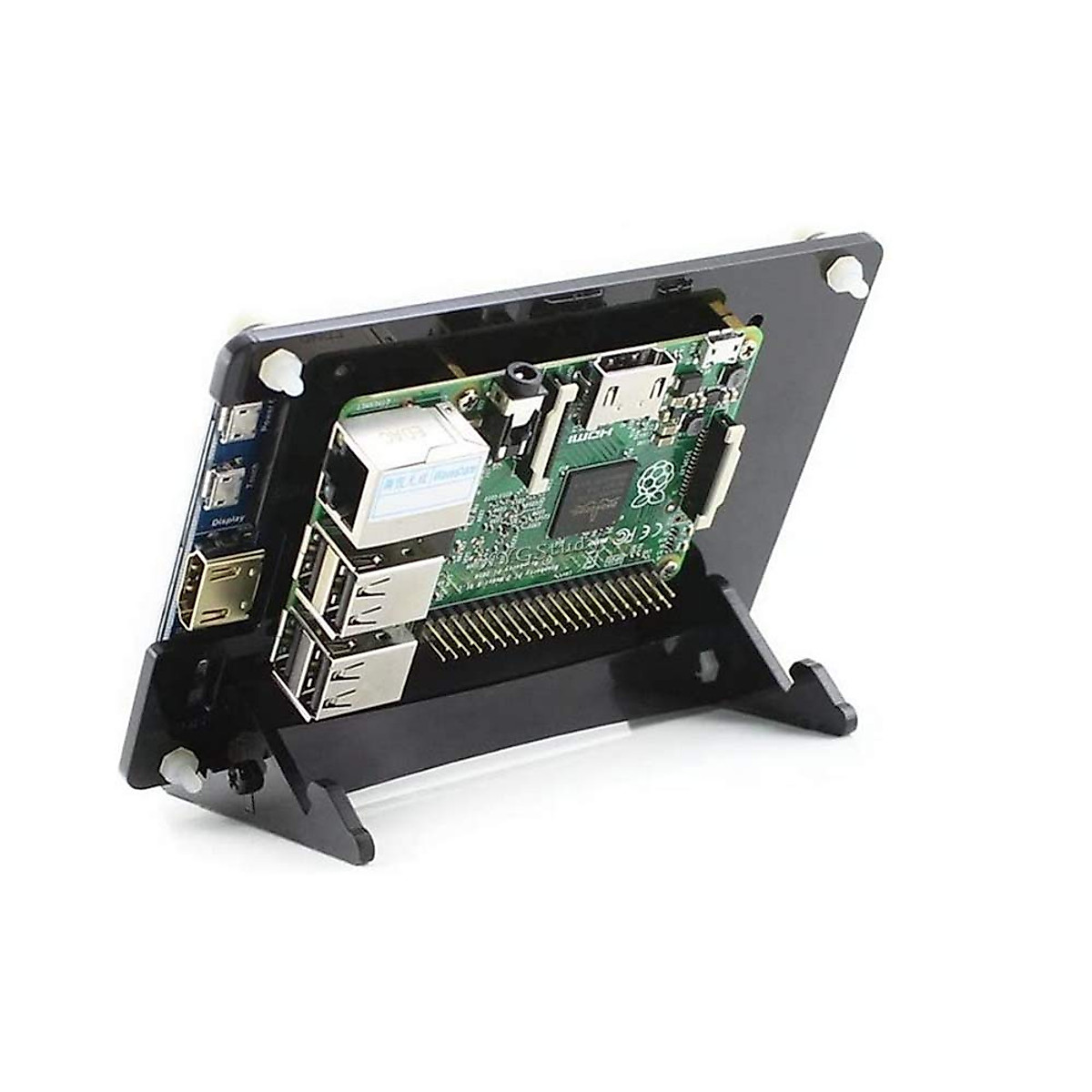5 inch HDMI Touch LCD Display (B) with Bicolor Case Supports mini PC including Raspberry Pi 4 3 2 Model B B+ Banana Pi Pro BeagleBone Black @XYGStudy