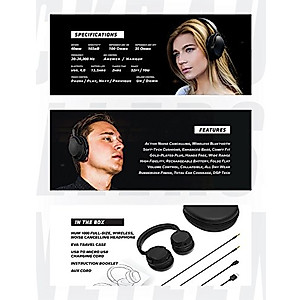 Wicked Audio HUM 1000 Wireless Bluetooth Headphones with Active Noise Cancelling