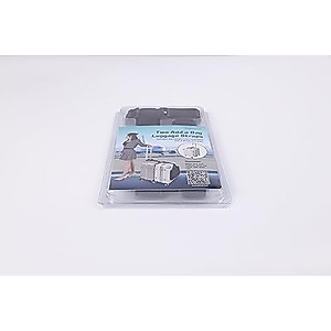 Luggage Straps,Two Add a Bag Suitcase Strap Belt,Adjustable Travel Attachment Accessories for Connect Your Three Luggage Together - 2 Pack(Black)