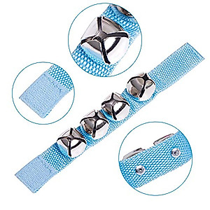 Augshy Jingle Bells, 24 Pcs Wrist Band Jingle Bells, 12 Musical Instruments Gift for Kids