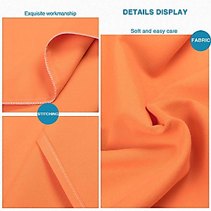 FLXXIE Microfiber Pillow Cases Queen Size Set of 2, Soft Pillowcases with Envelope Closure, Wrinkle Resistant Pillow Covers, 20x30, Orange