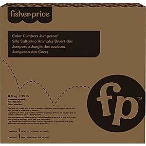 Fisher-Price Baby Bouncer Color Climbers Jumperoo Activity Center with Music Lights & Developmental Toys (Amazon Exclusive)