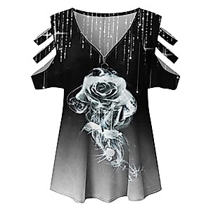 Clothes Women Womens Tunic Flowy White Shirt lace Blouse top Juniors Tops red Shacket Women Bell Sleeve Maternity top Womens Olive Green Shirt