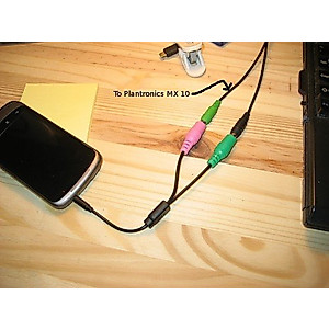 Headset Buddy PC Computer Headset to 3.5mm Smartphone Adapter for iPhone, Android and Tablets (PC35-PH35)