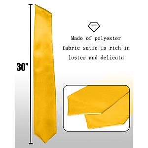 Happy Secret Adult Graduation Stole 60” Long Shawl for Academic Commencements