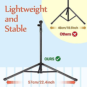 CAHAYA 2 in 1 Dual Use Extra Stable Reinforced Folding Sheet Music Stand & Desktop Book Stand Lightweight Portable Adjustable with Carrying Bag, Metal Music Stand with Music Sheet Clip Holder CY0204